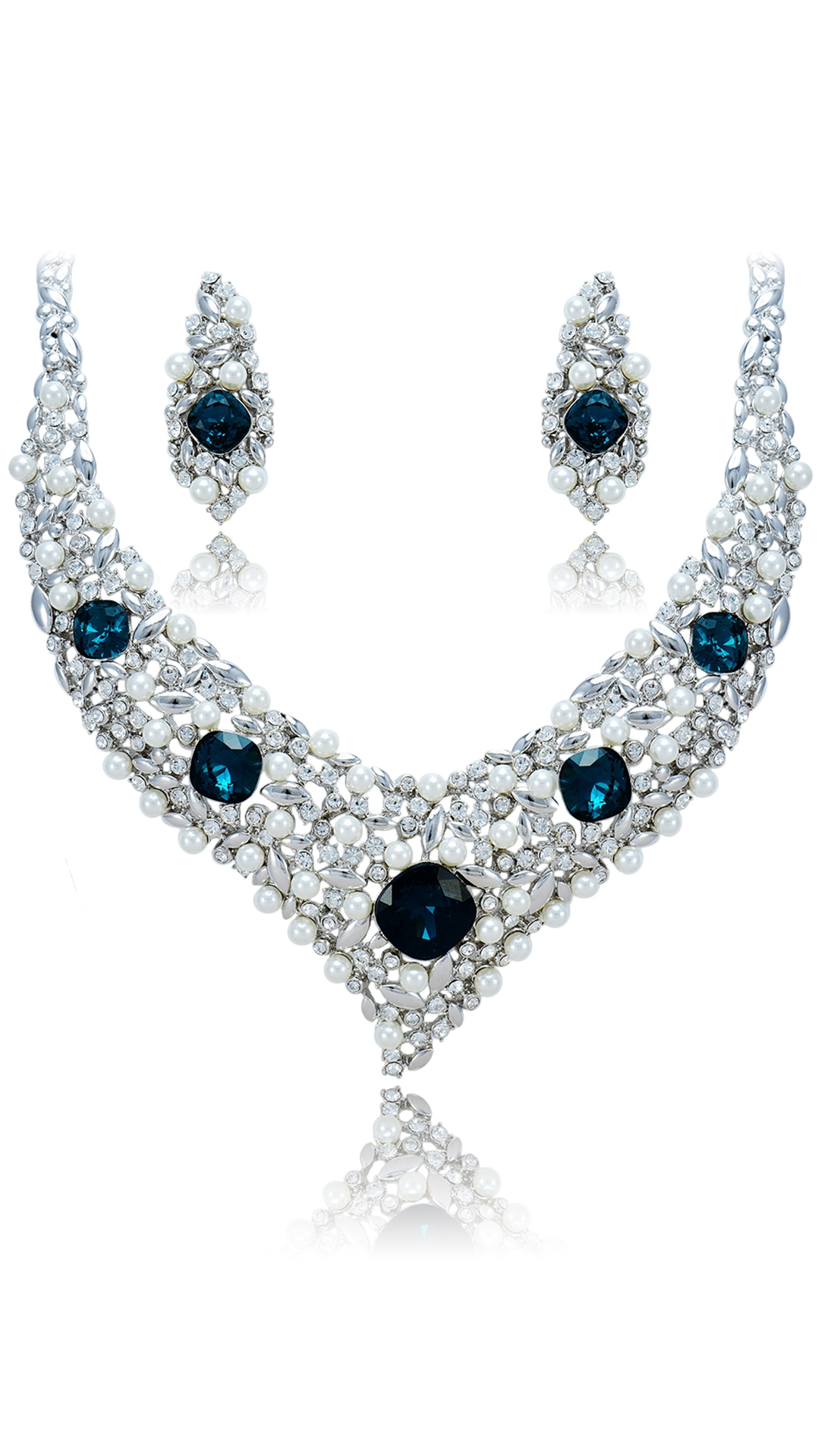 Beautiful Rose Gold Plated Big 2 Pieces Jewelry Sets