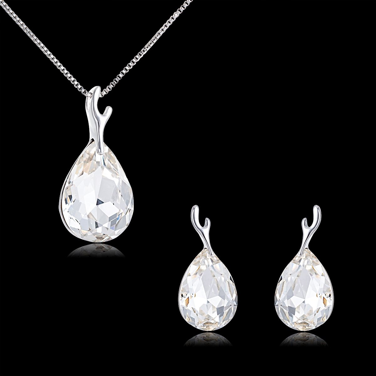 Best Small White Necklace and Earring Set