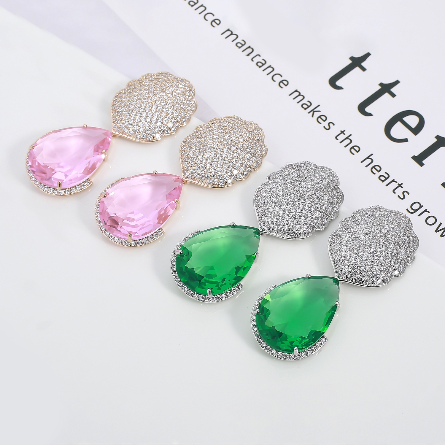 Sparkly Casual Luxury Dangle Earrings