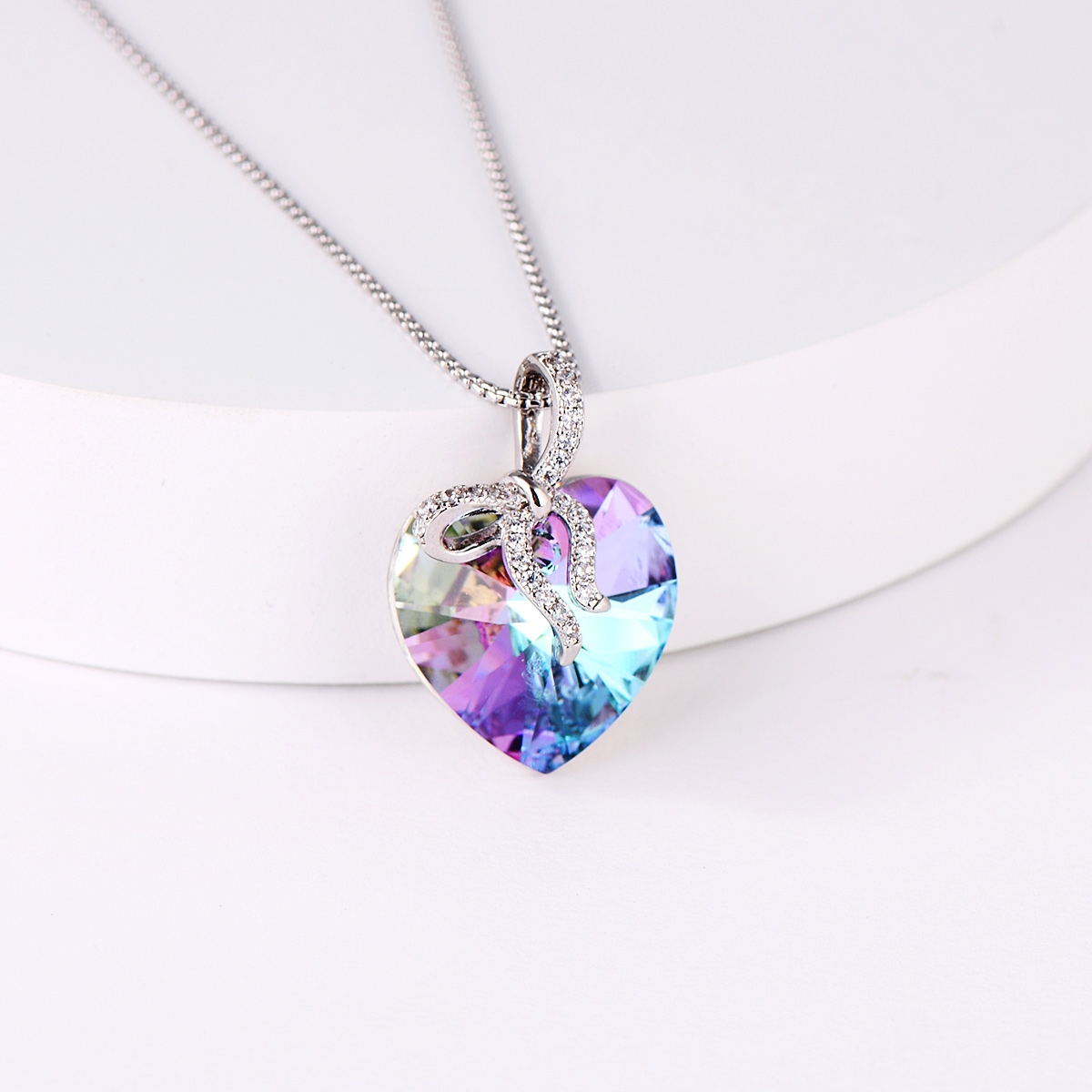 Popular Swarovski Element Platinum Plated Pendant Necklace