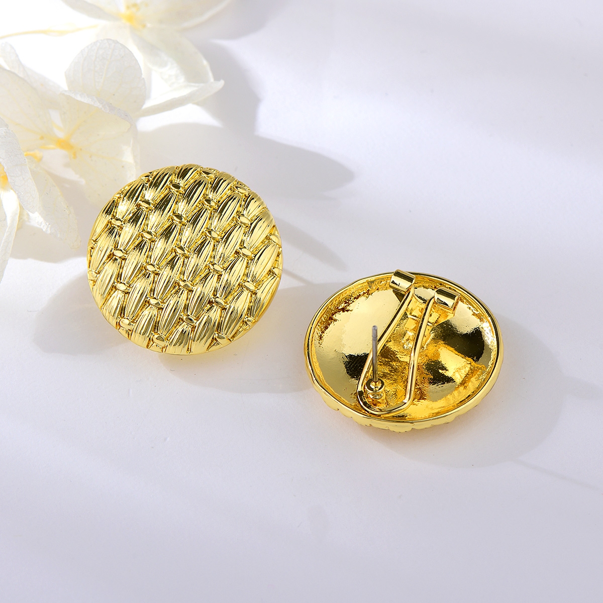Unique Big Zinc Alloy Big Stud Earrings
