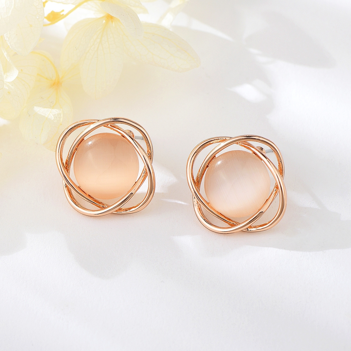 Unique Artificial Crystal Small Stud Earrings